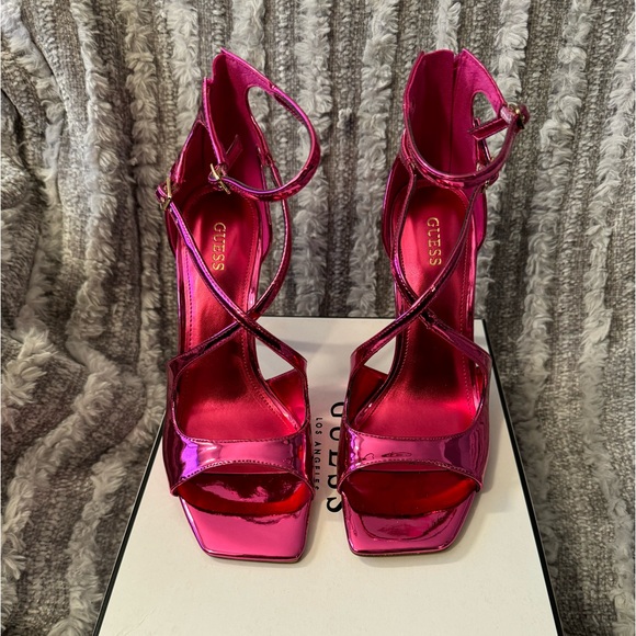 Guess | Shoes | Nib Guess Sella Pink Heels Size 8 | Poshmark
